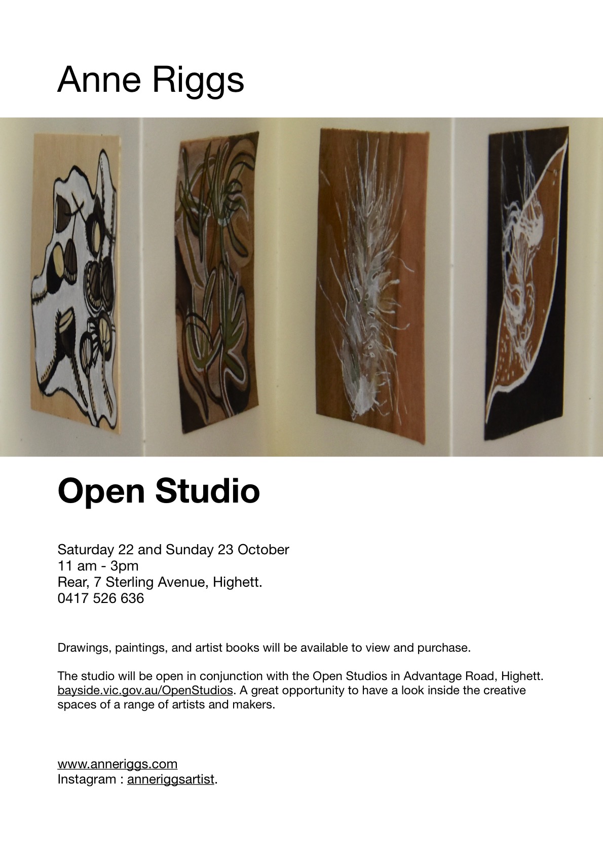 Open Studio 22/23 October 2022 | Anne Riggs